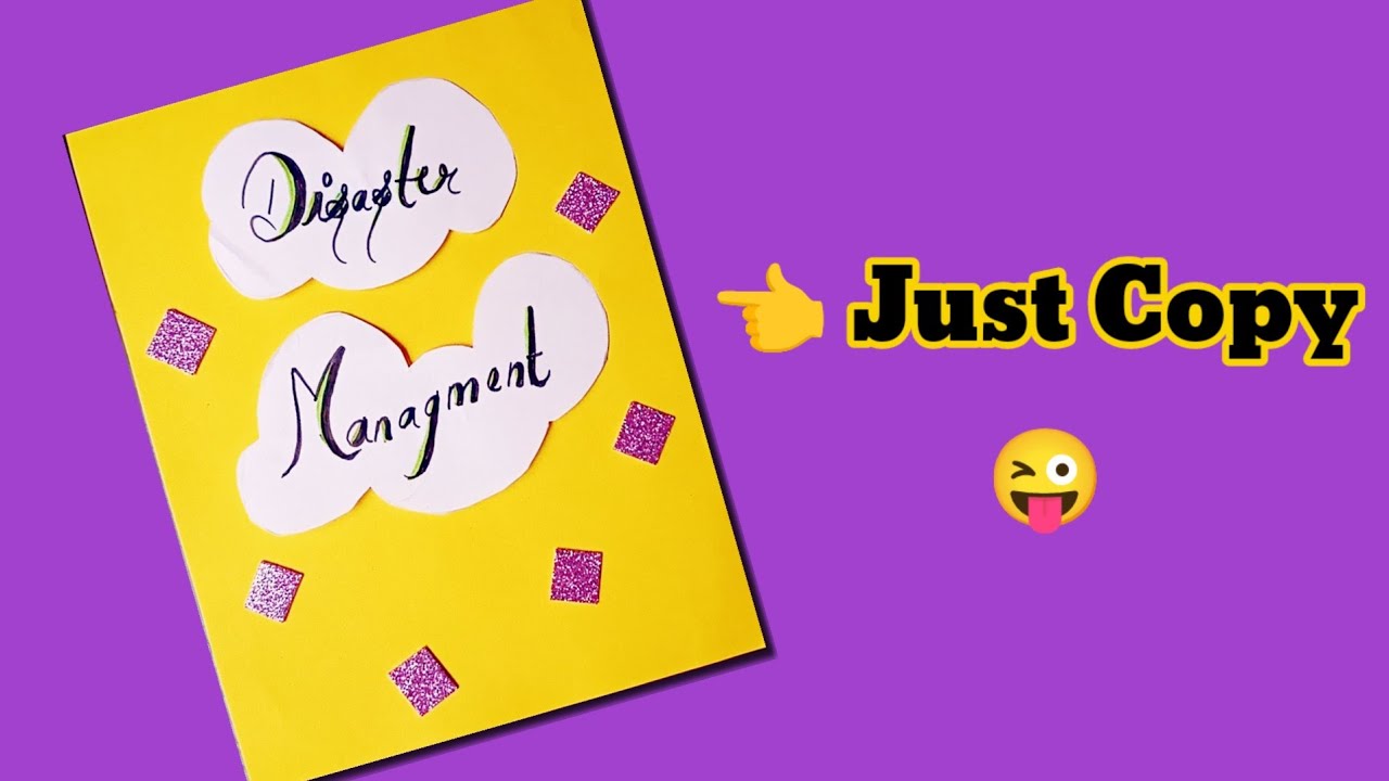 Disaster Management Project For Class 9- Social Science / EVS - YouTube