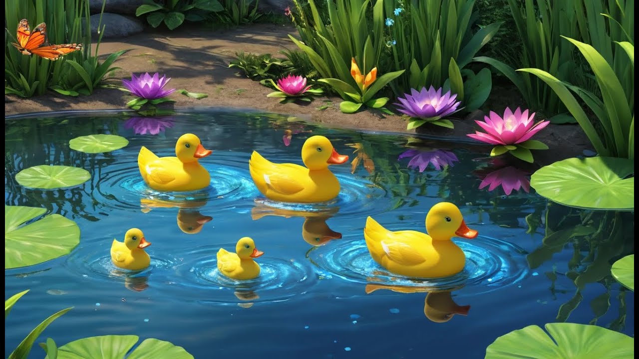 Quacky Ducks and Swishy Fish | Popular Nursery Rhyme | Educational Kids ...