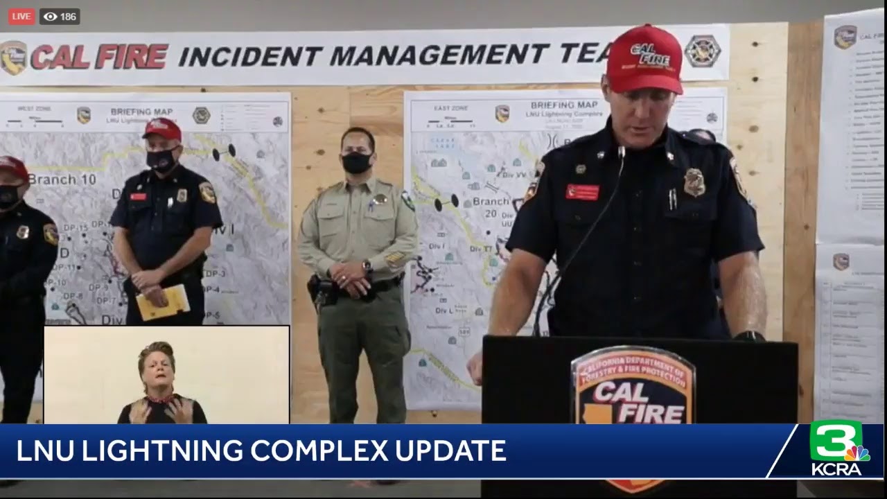 LIVE | Cal Fire is holding a briefing with the latest on the LNU ...