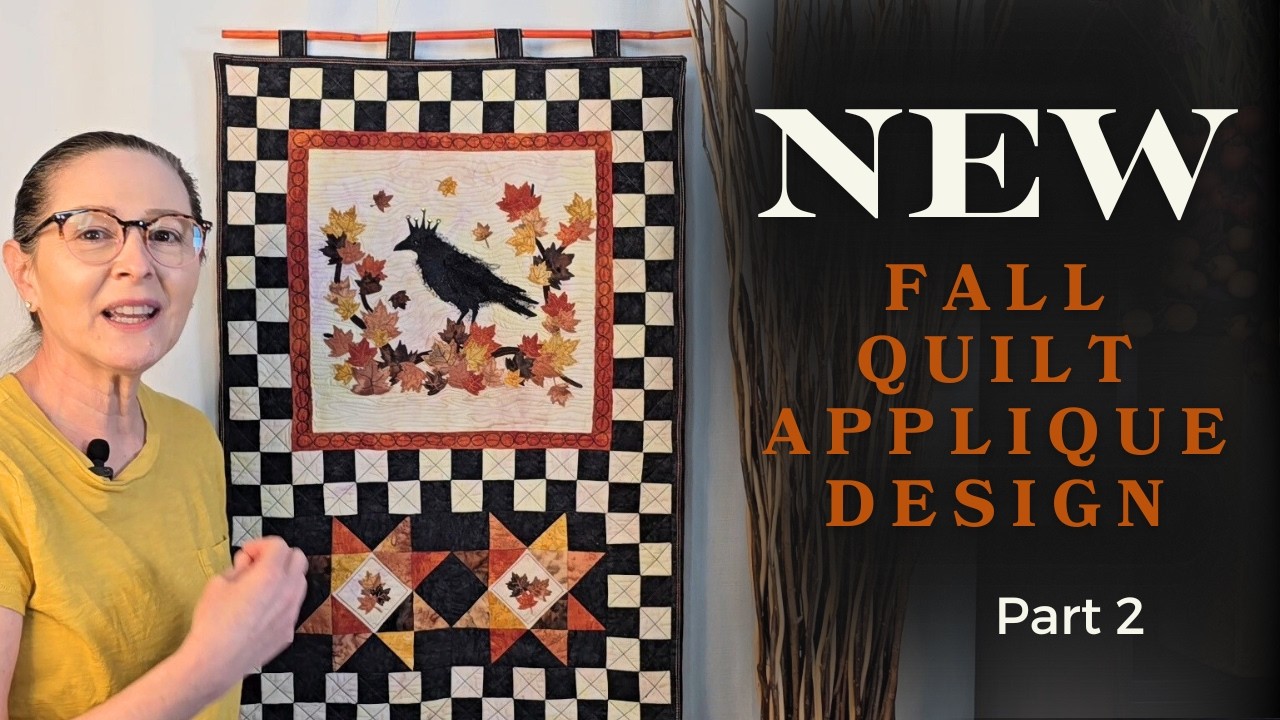 Applique Leaf Quilt Pattern Appliqué For Autumn: Part Two Pumpkin