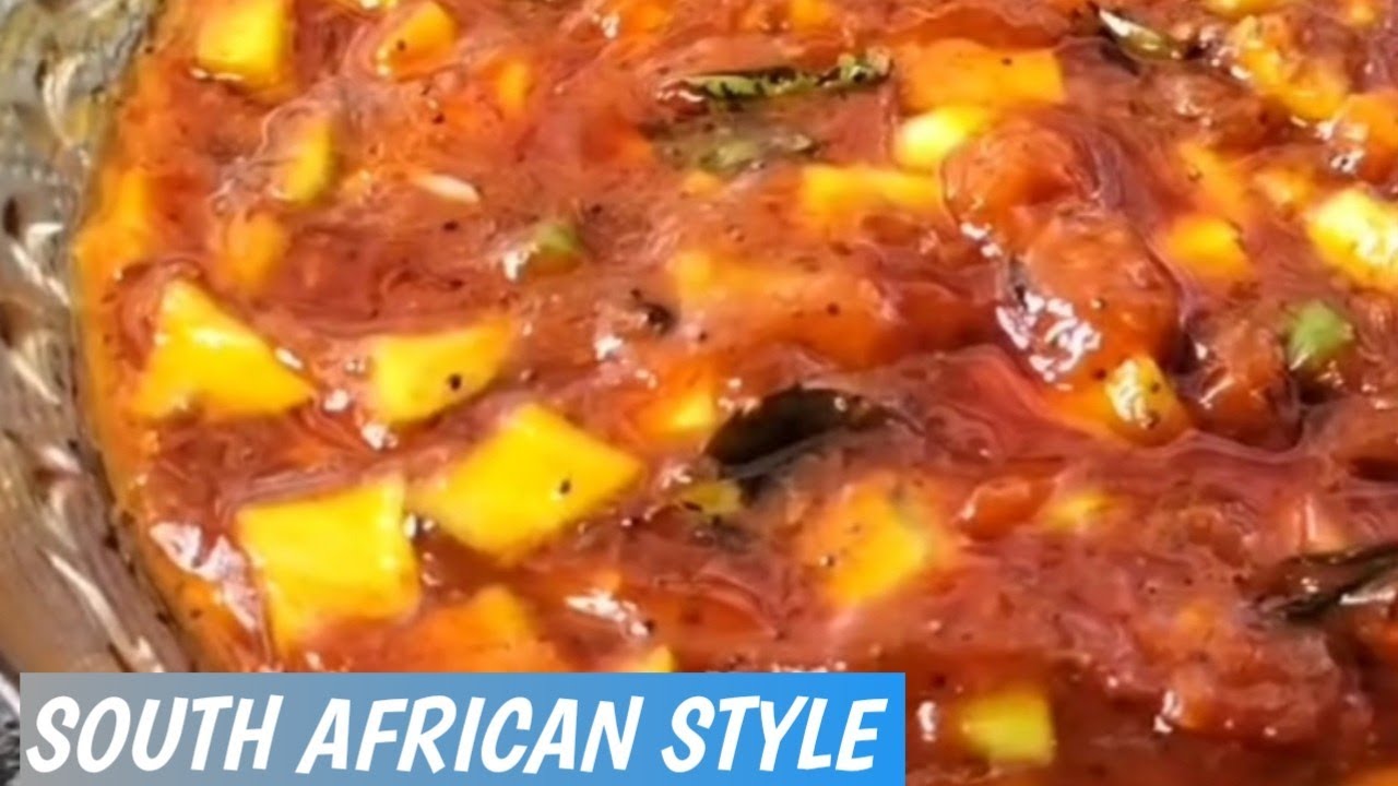 South African style mango pickle taste of homemade by saaymah - YouTube