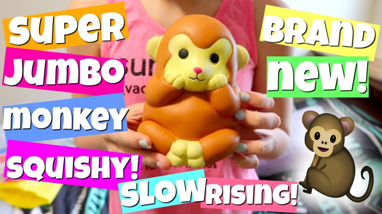 SUPER SLOW RISING JUMBO MONKEY SQUISHY! BRAND NEW! - YouTube