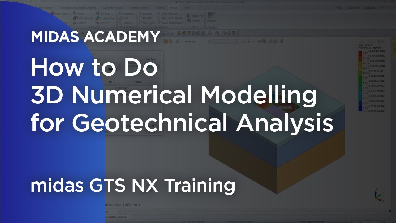 3D Numerical Modelling for Geotechnical Analysis | midas GTS NX ...