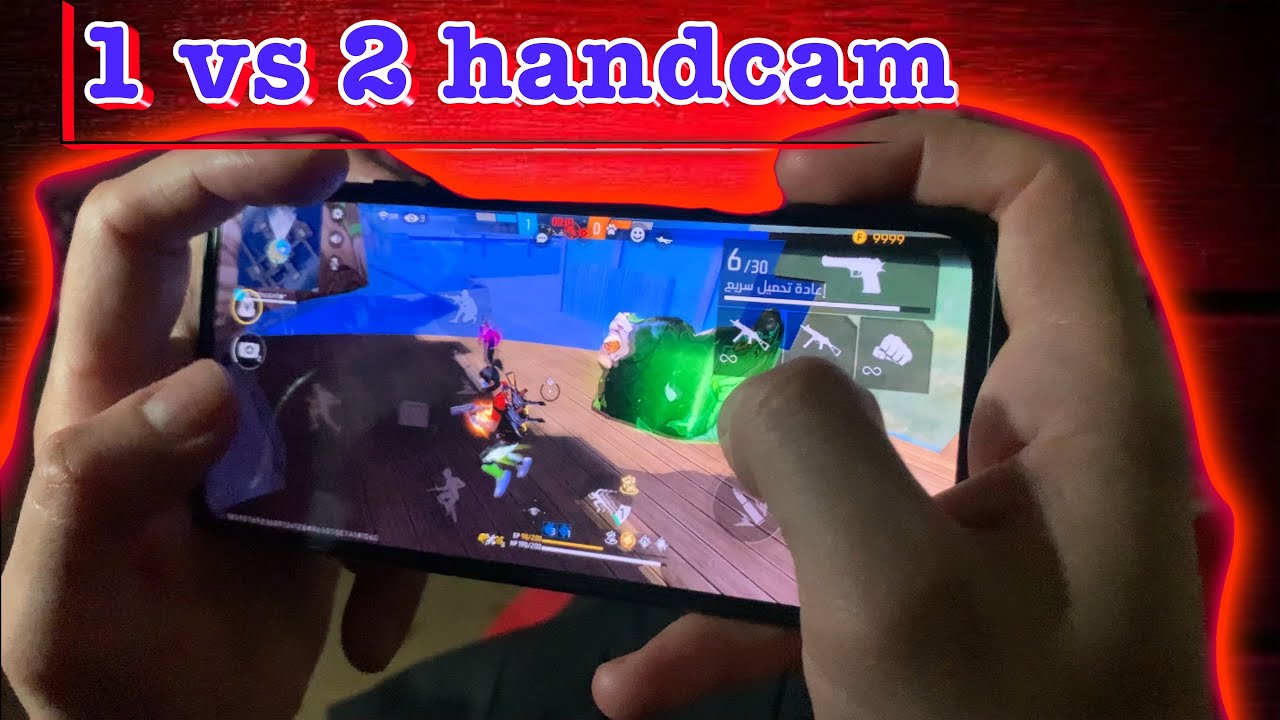 ff handcam mobile 1vs 3 ump السرعه القصوى هاندكام - YouTube