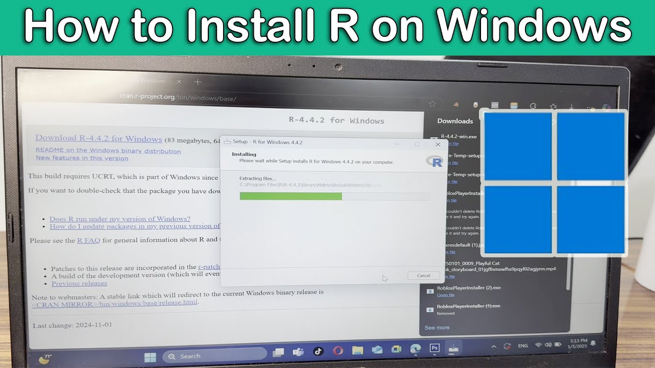 How to Install R on Windows Step by Step - YouTube