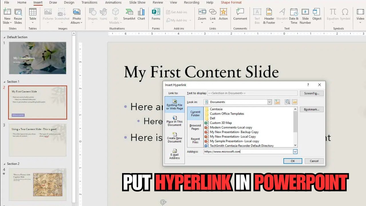 How to Add a Hyperlink in PowerPoint | Step-by-Step Guide - YouTube