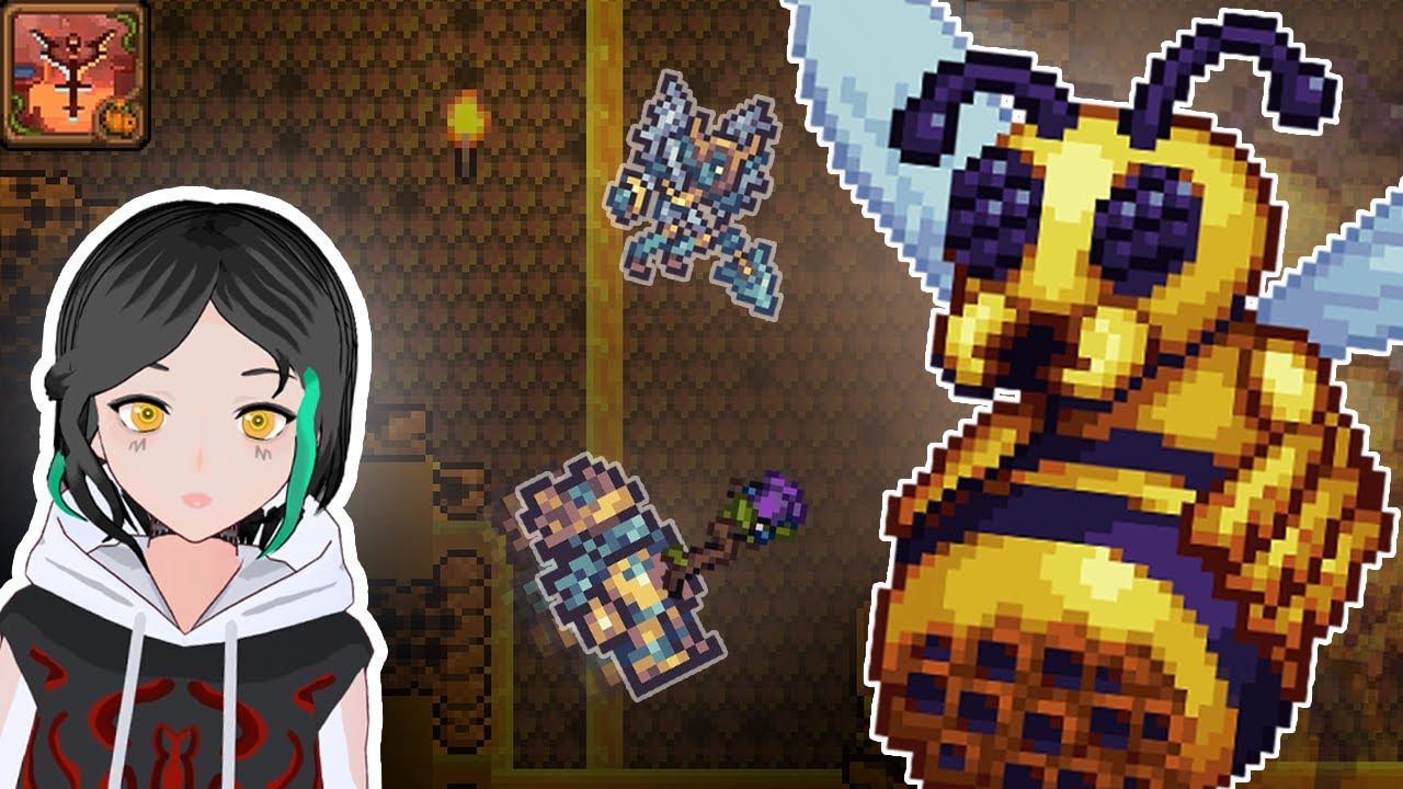 Fighting Queen Bee | Terraria Calamity - YouTube