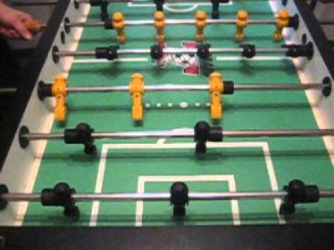 Foosball Push kick slingshot (far side) - YouTube