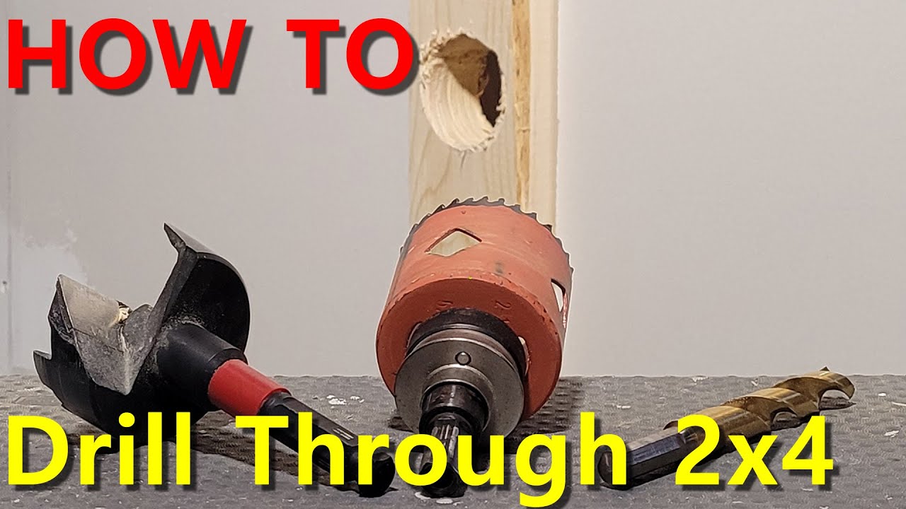 How To Drill Through 2x4 For Plumbing ONE SIMPLE TRICK YouTube