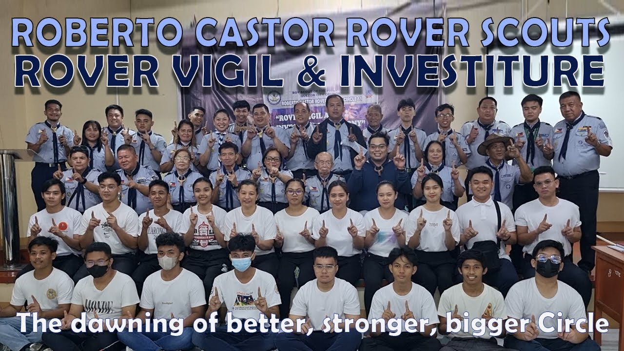 The Roberto Castor Rover Scouts holds Rover Vigil for its new members ...