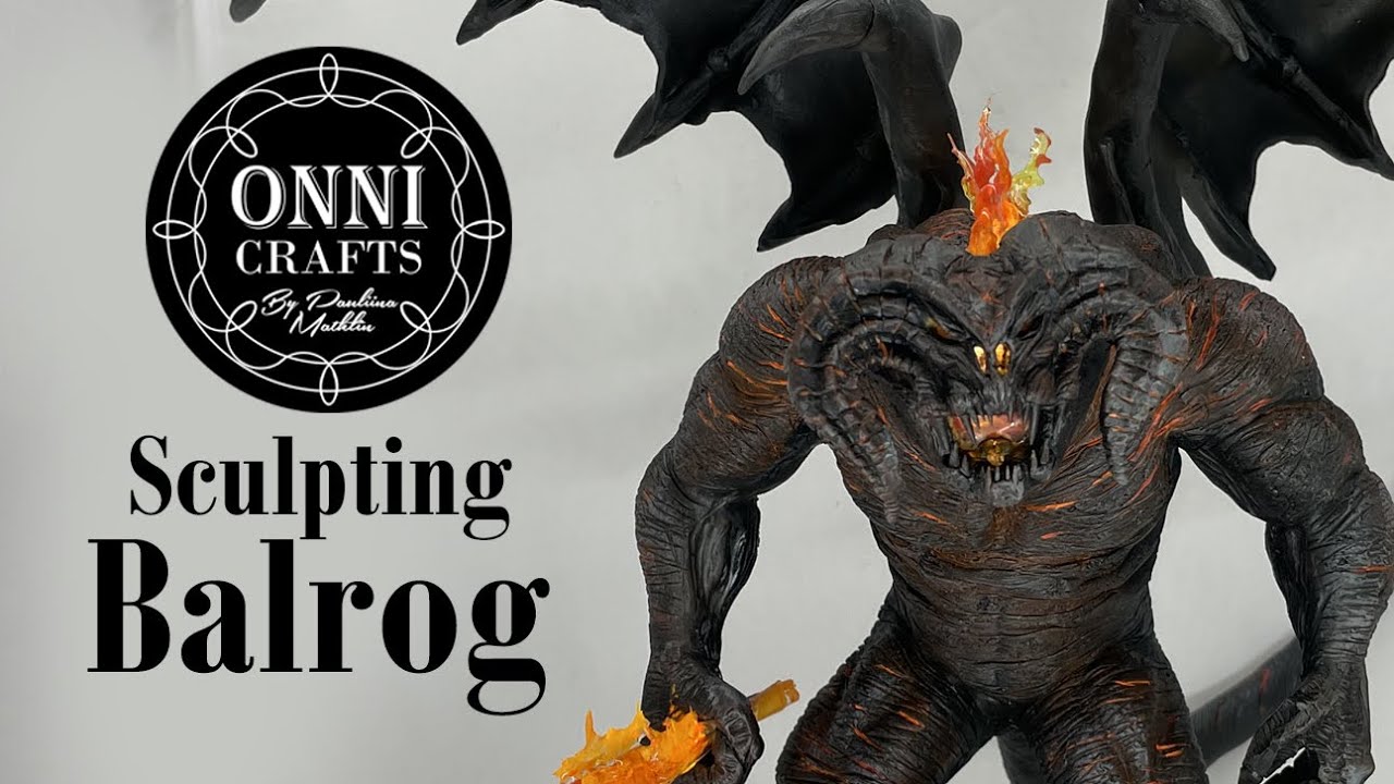 Sculpting Balrog from The Lord of the Rings // Polymer clay sculpture ...