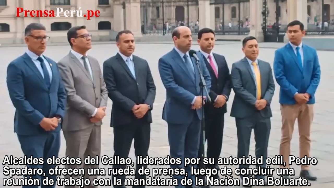 Alcaldes electos del Callao, liderados por Pedro Spadaro, declaran ...