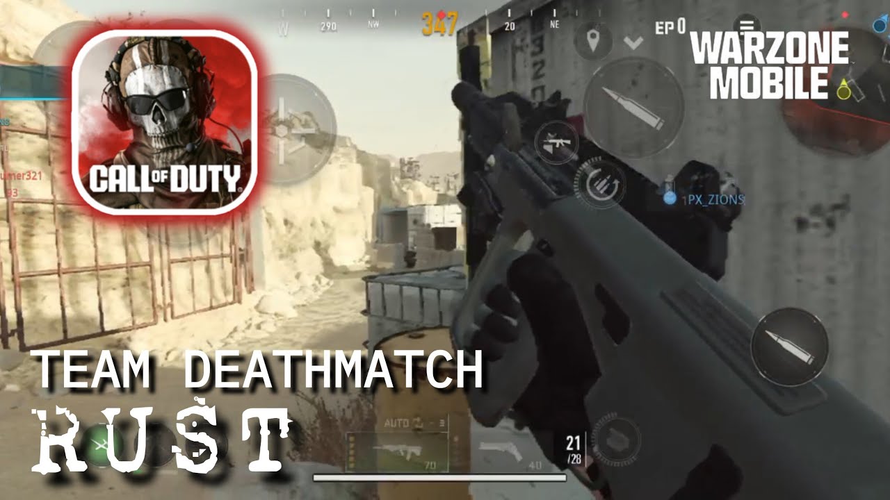 Trying the new map RUST!| TEAM DEATHMATCH (Practicing to get good) | Call of Duty Warzone Mobile ...