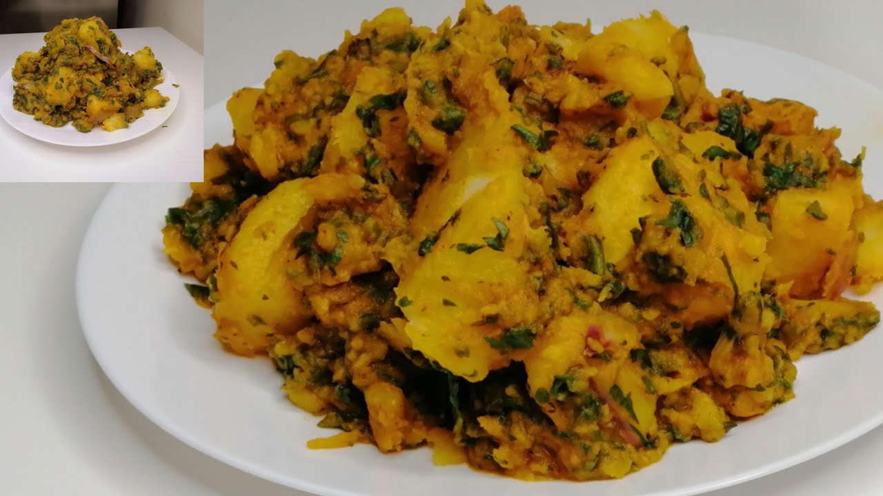 Cook with me |Fresh potatoes porridge with vegetables (spinach) - YouTube