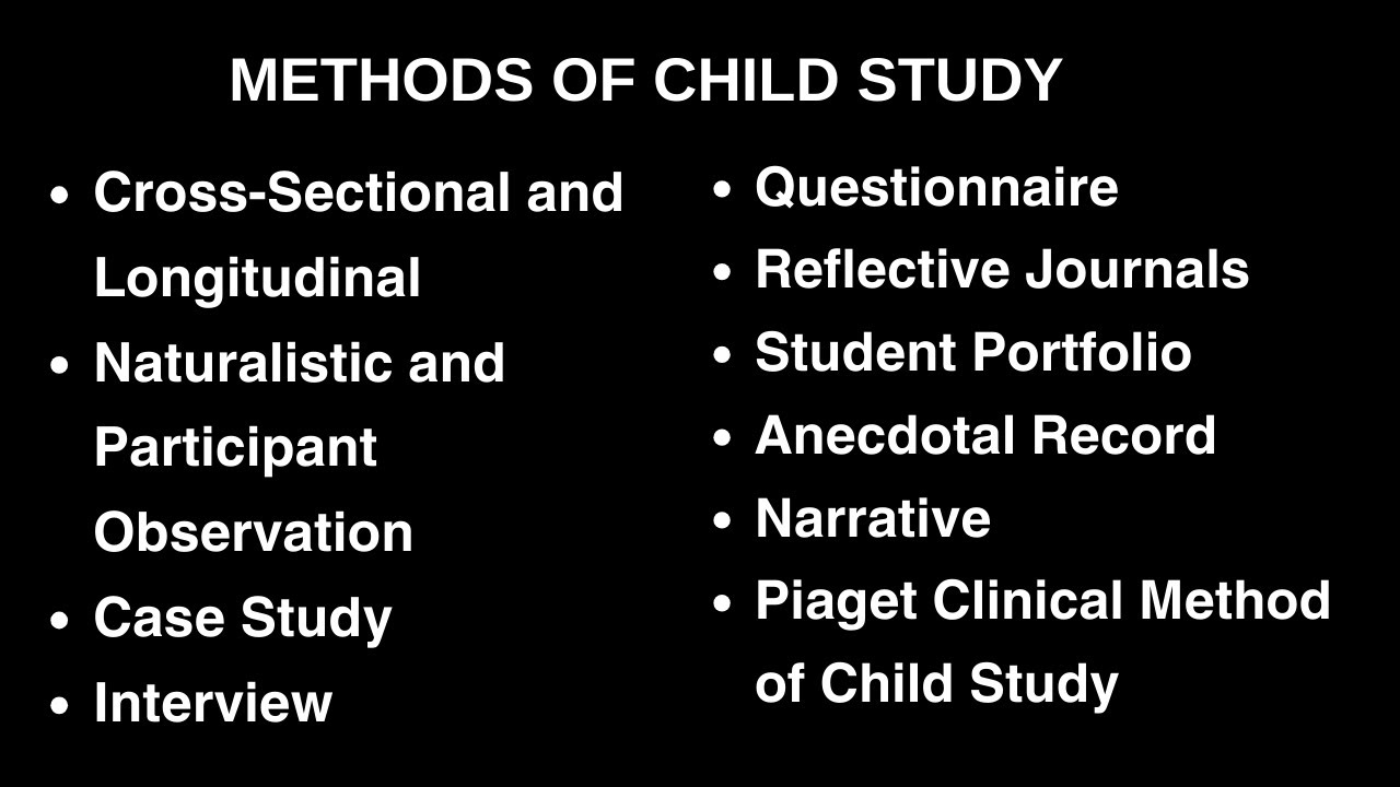 Methods of child study | CDP|MTET Exam 2023 - YouTube