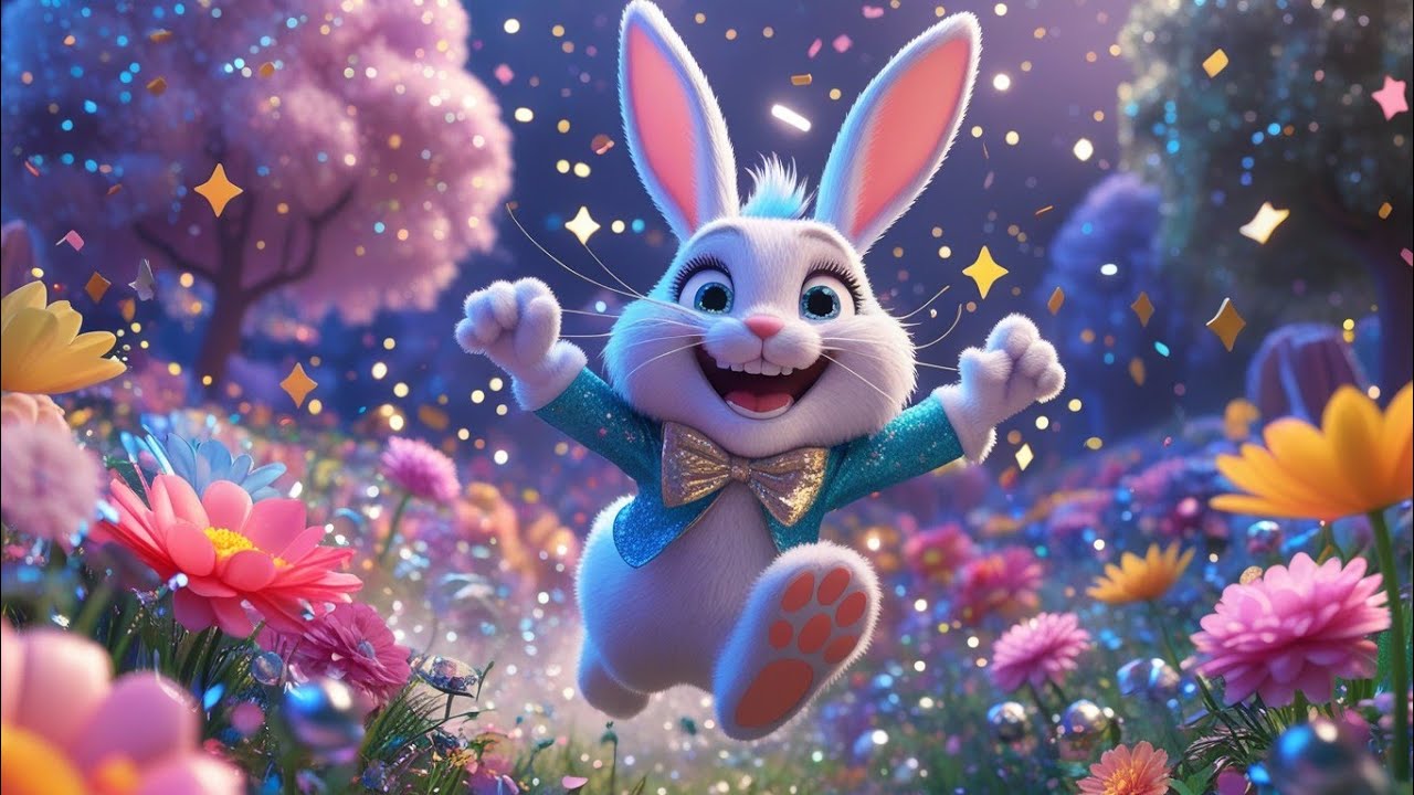 The Happy Little Bunny Song #kidssongs #nurseryrhymes - YouTube