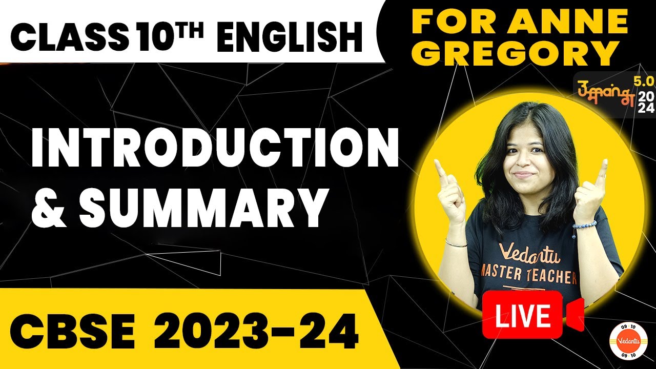 For Anne Gregory [POEM] - Introduction & Summary | CBSE Class 10 ...
