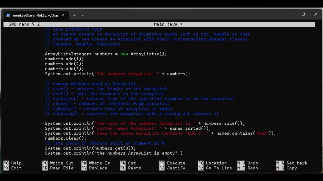 java arraylist part2 - YouTube