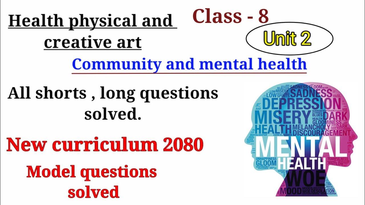 Class 8 health || unit 2|| Community health || all questions solved ...