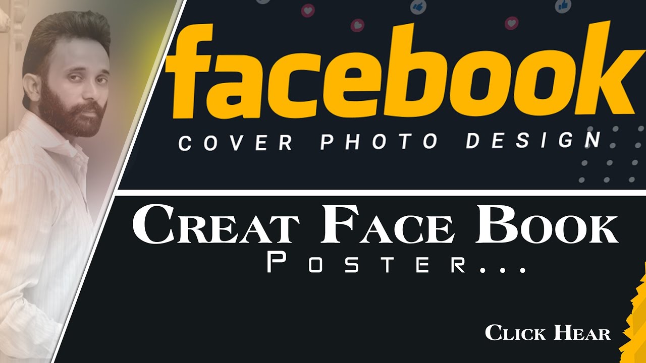 facebook poster design in photoshop /Click tutorial - YouTube