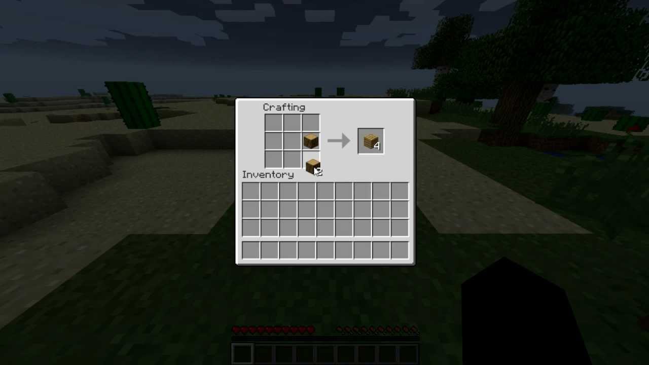 Minecraft - Como crear una mesa de crafteo - YouTube