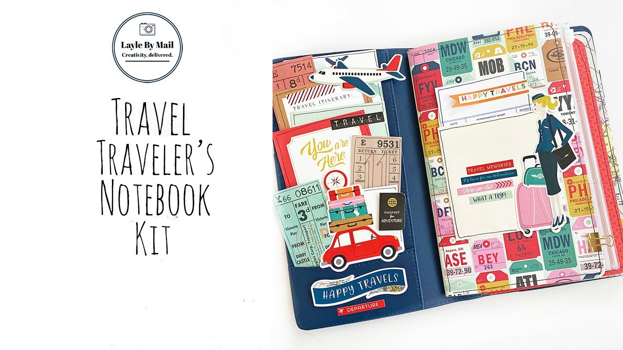 Travel Themed Traveler's Notebook Kit - YouTube