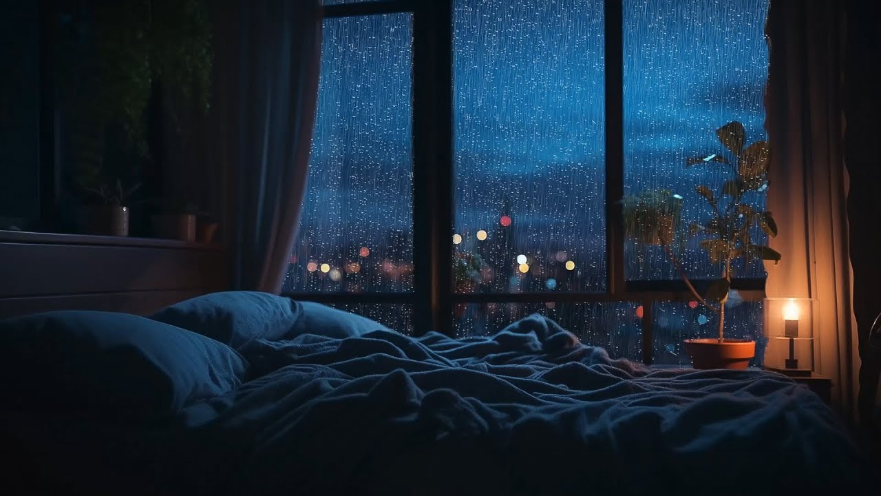 Rainy Night with Cozy Bed | Enjoy Soothing Sound of My Own Little ...