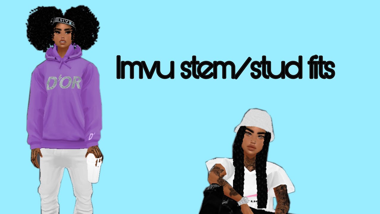 Stem/stud outfits under 4,000 credits (imvu gameplay) - YouTube