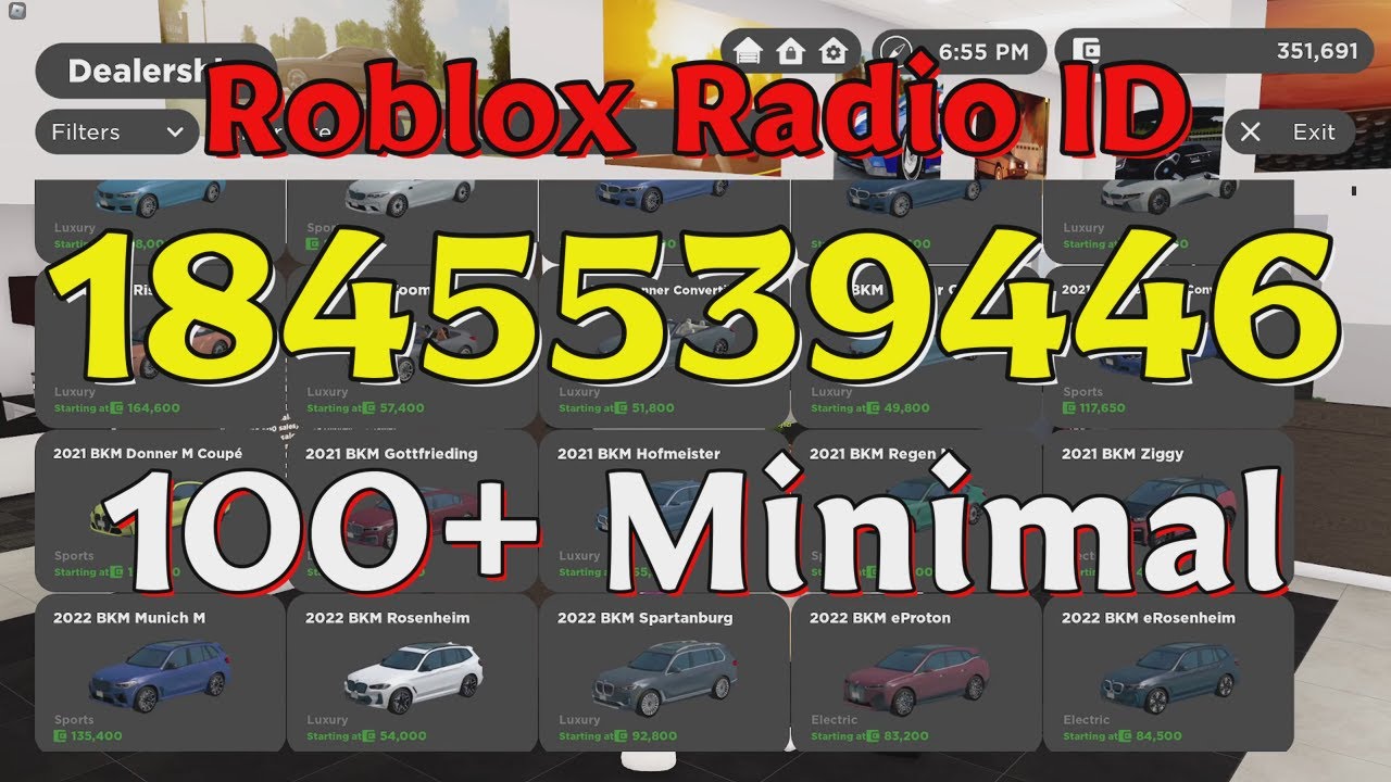 Minimal Roblox Radio Codes/IDs - YouTube