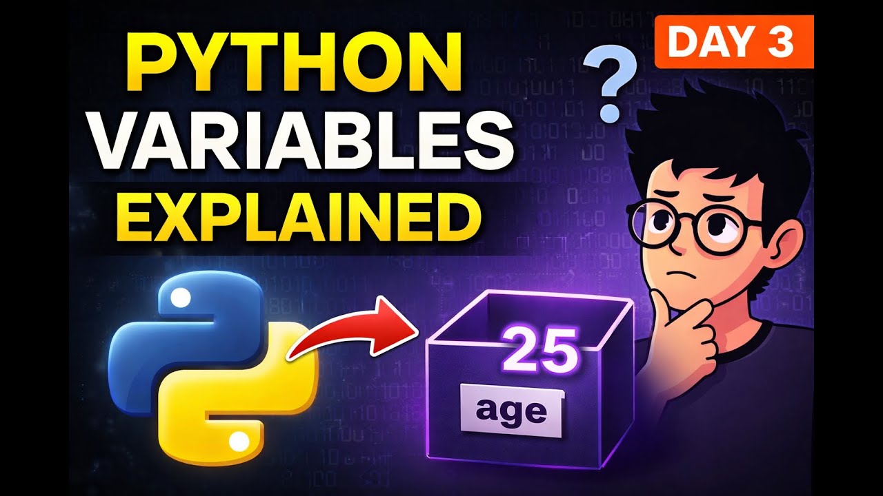 Python Course Day 3 | What is a Variable in Python? (Beginner Friendly ...