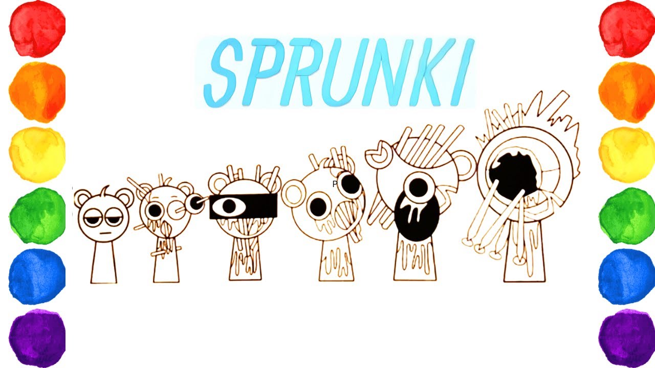 How to color Sky Blue from Sprunki 🌈 Happy Coloring 🌈 - YouTube