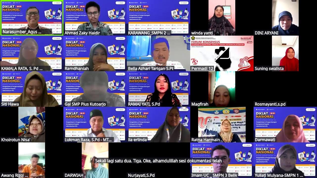 #2 Diklat 38JP: Pengelolaan & Pengembangan Kompetensi Kepala Laboratorium IPA - YouTube