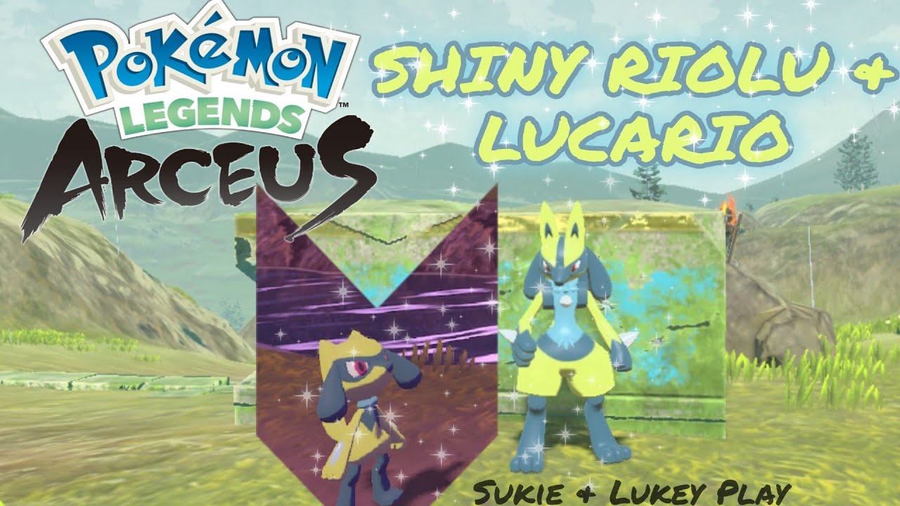 SHINY Riolu & Lucario Evolution | Pokémon Legends Arceus - YouTube