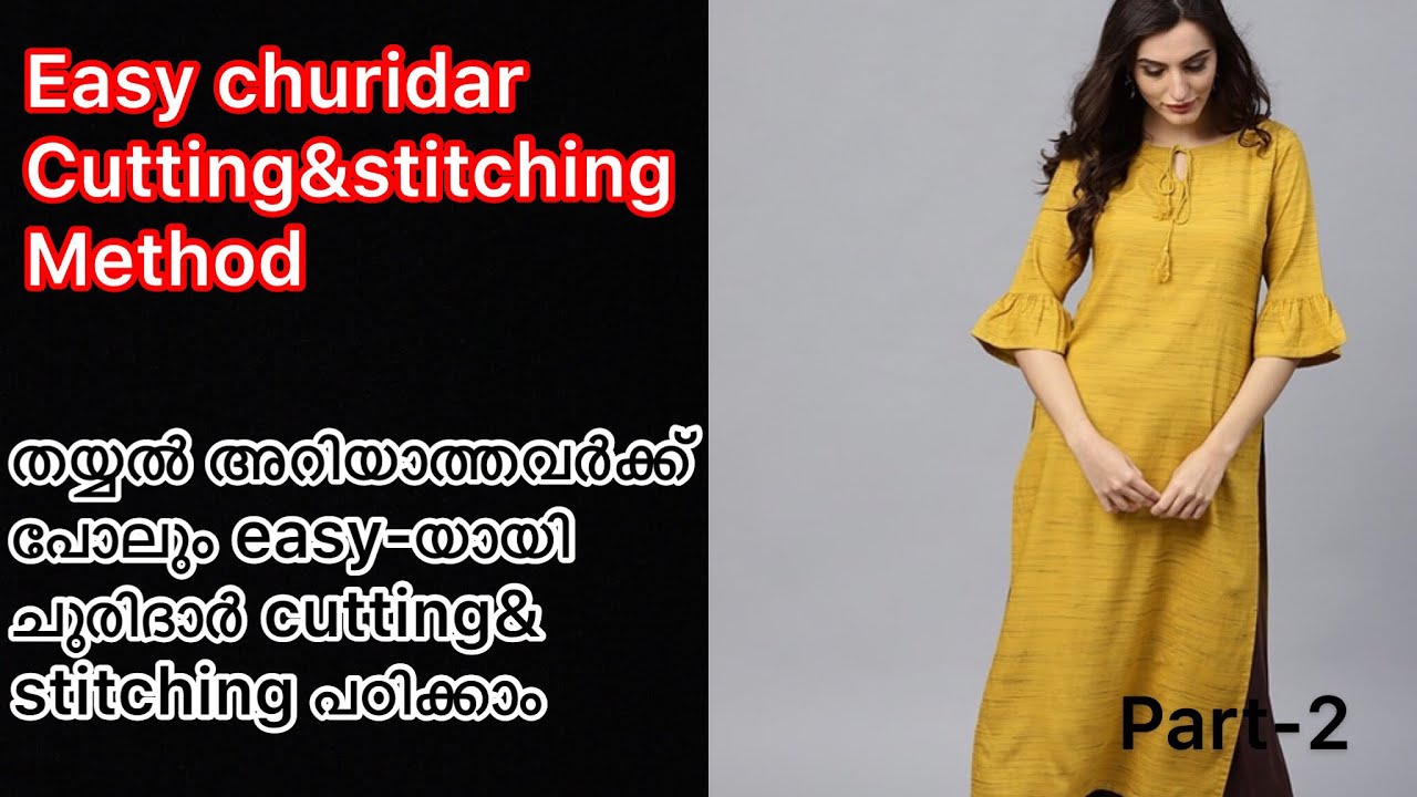 Easy churidar cutting & stitching Part-2 ||churidar cutting&stitching ...