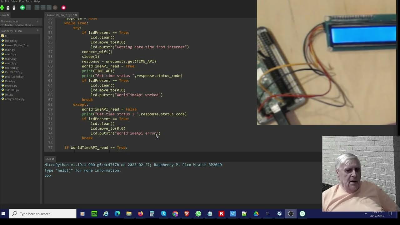 Paul McWhorter’s Raspberry Pi Pico W Lesson 30 Home Work - YouTube