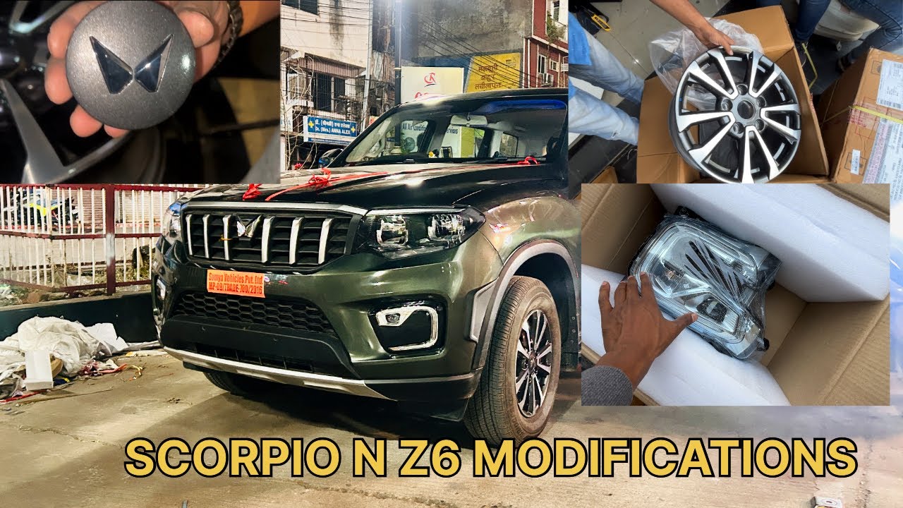 MAHINDRA SCORPIO N Z6 MODIFIED | SCORPIO N MODIFICATIONS ALLOYS ...