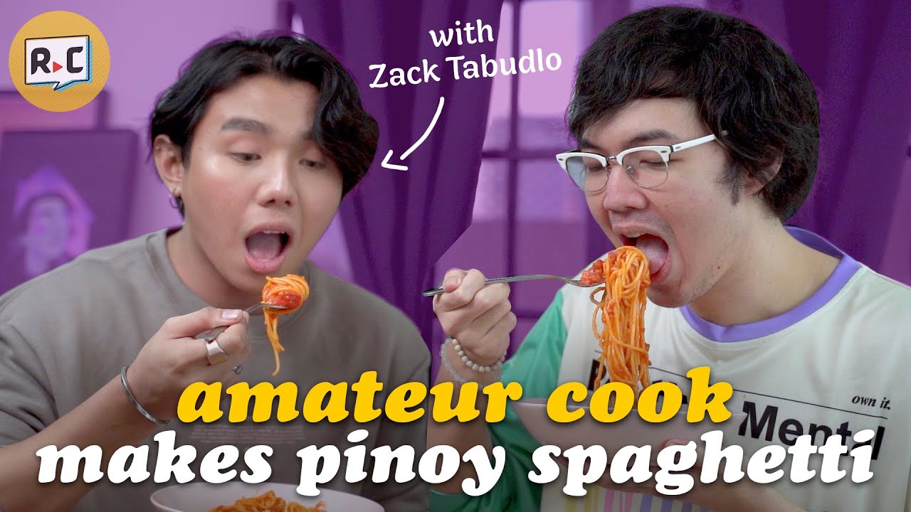 Zack Tabudlo Makes Pinoy Spaghetti with Chef Rod | Filipino | Rec ...