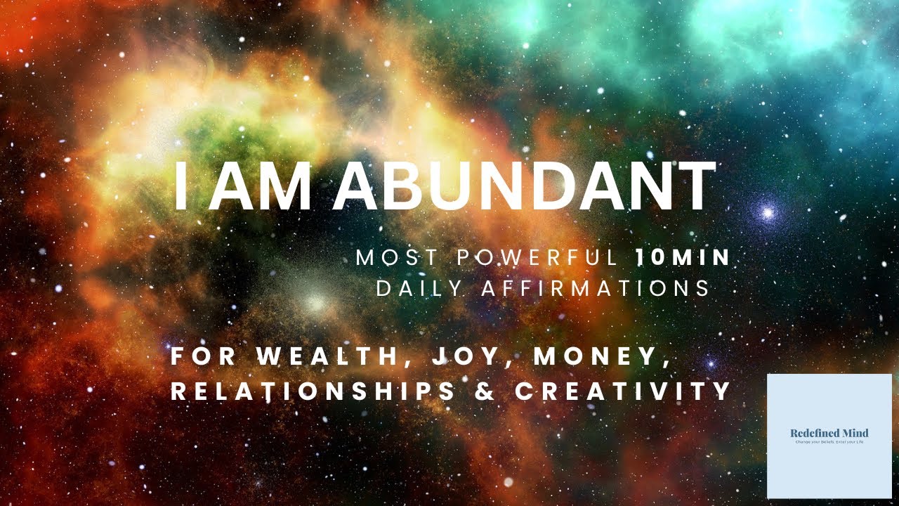 "I AM Abundant" Affirmation - Attract Prosperity and Wealth - YouTube