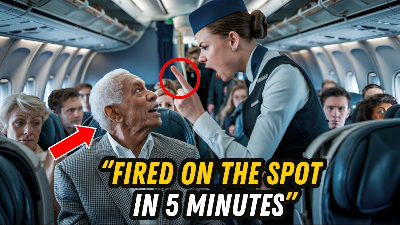 Flight Attendant Kicks Black Elderly Man Off Plane, 5 Minutes Later She ...
