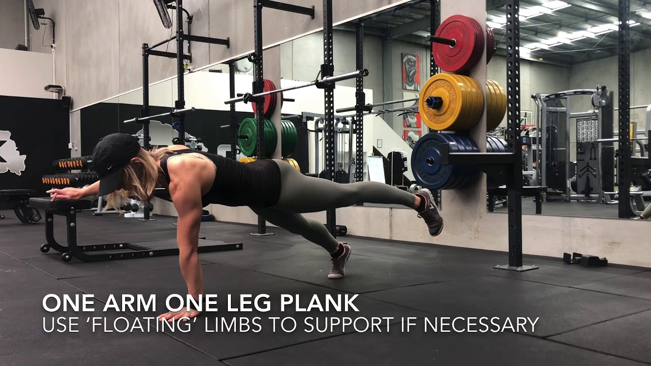 One Arm One Leg Plank - YouTube