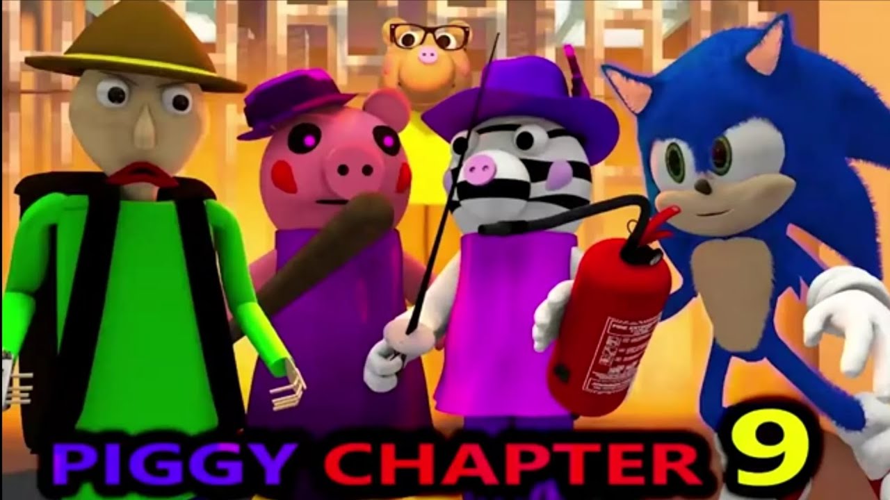 PIGGY VS BALDI & SONIC chapter 9 roblox game horror animation - YouTube