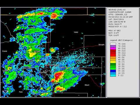2013 Radar Imagery - Colorado (9/14/13) - YouTube