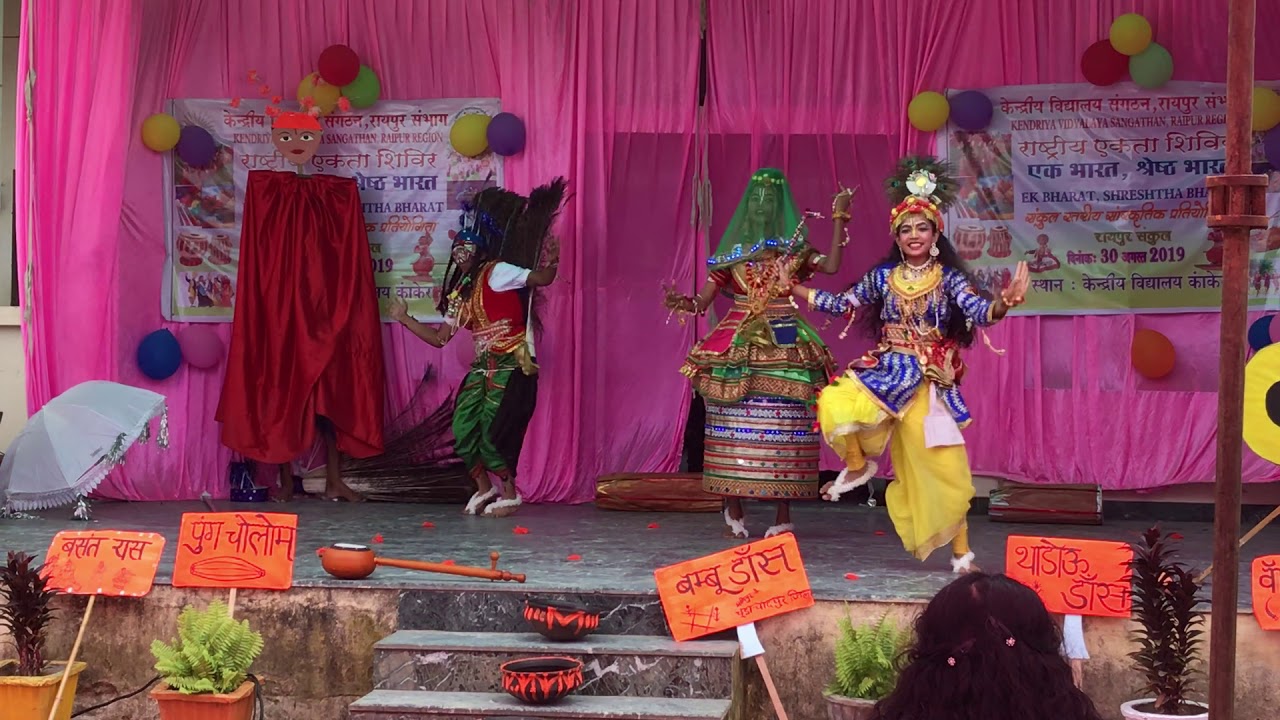Manipuri dance-winner team performance,kv dhamtari - YouTube