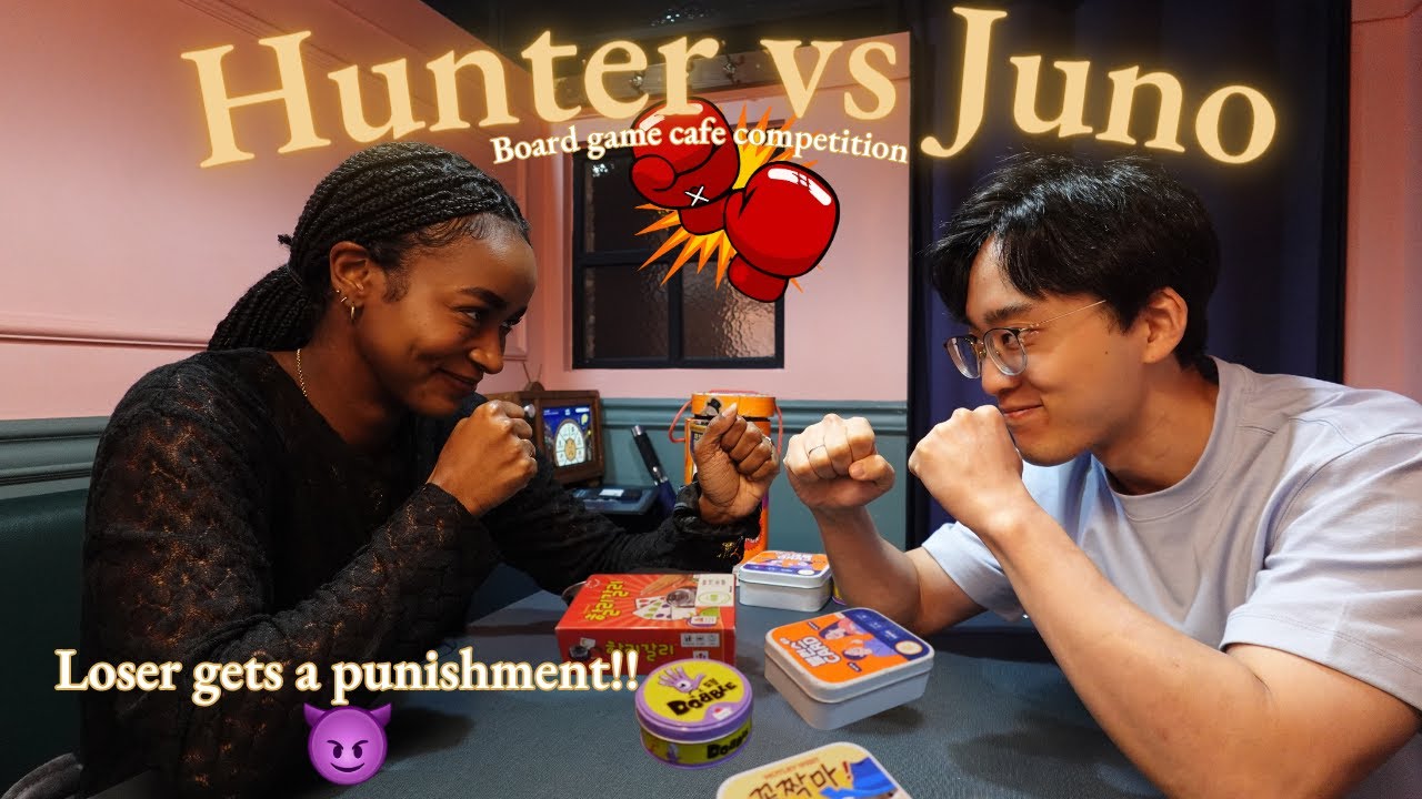 My Korean Boyfriend Challenged Me! 🥊Hunter vs Juno | International Couple 국제커플 - YouTube