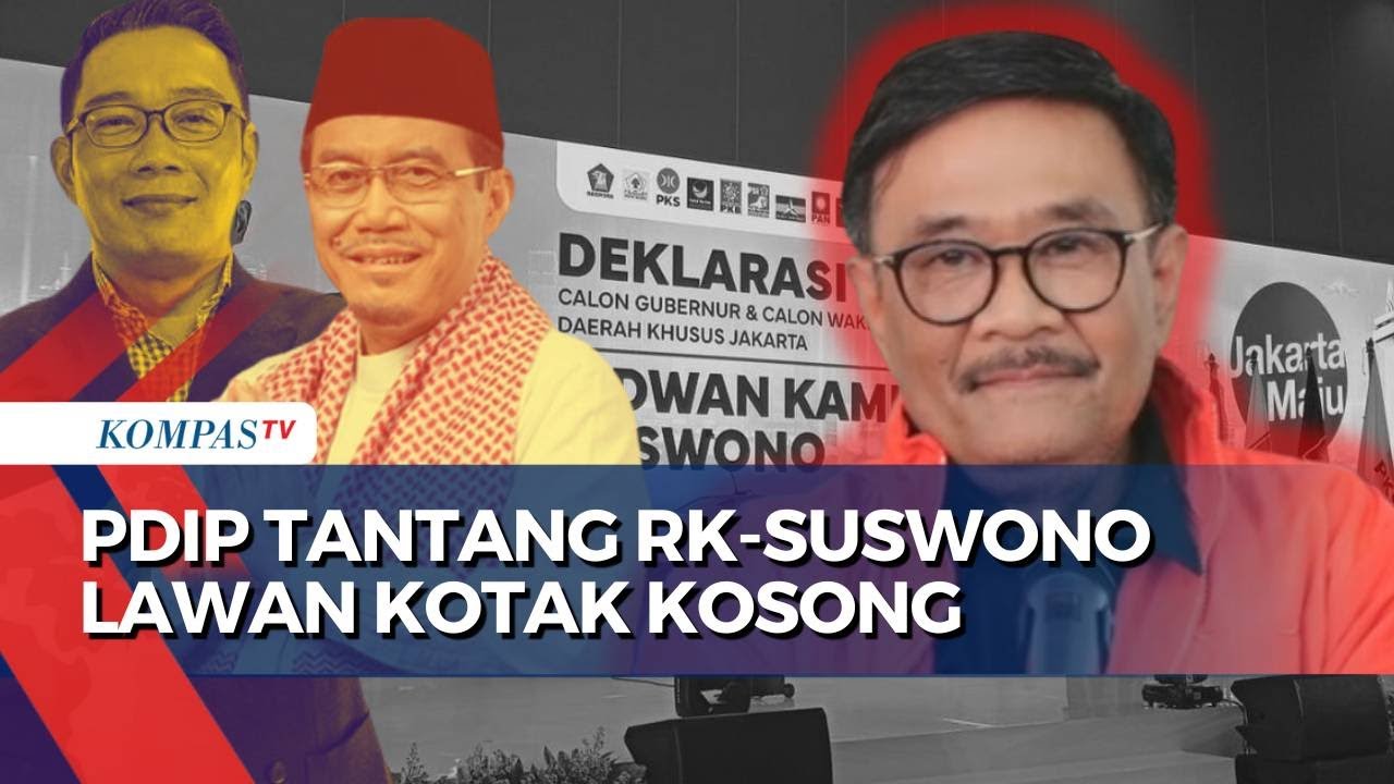 KIM Plus Resmi Usung Ridwan Kamil-Suswono, PDIP Djarot: Kami Tantang ...