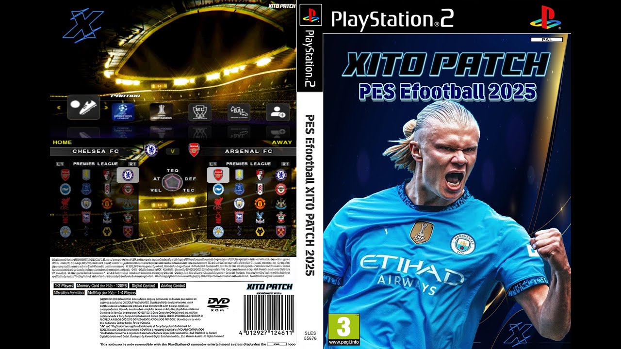 PES Efootball XITO PATCH 2025 DVD ISO PS2 - YouTube