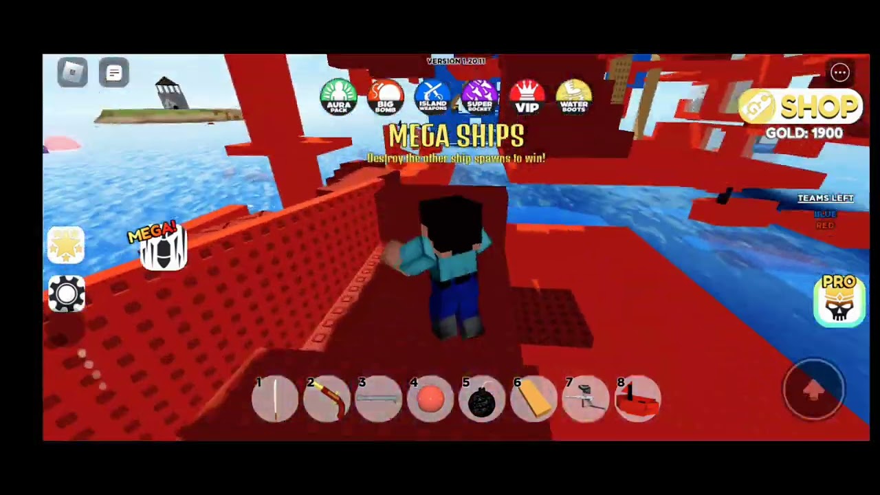 Roblox: Pirate ship battle with Noob - YouTube
