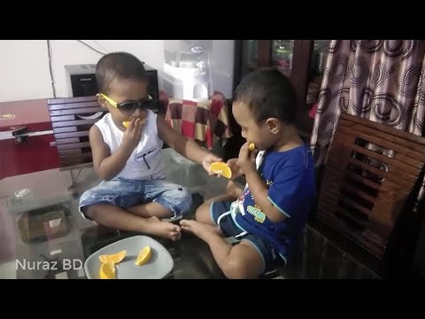 little kids eating fruits । baby funny moments
