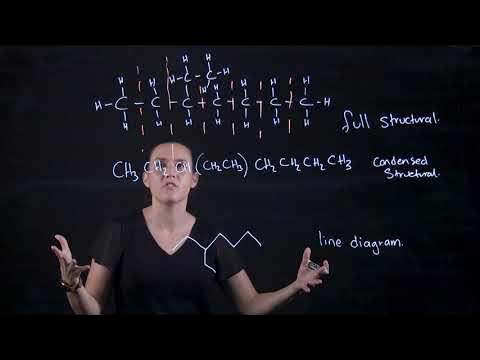 How to draw organic compounds. Line diagrams. Full and Condensed ...
