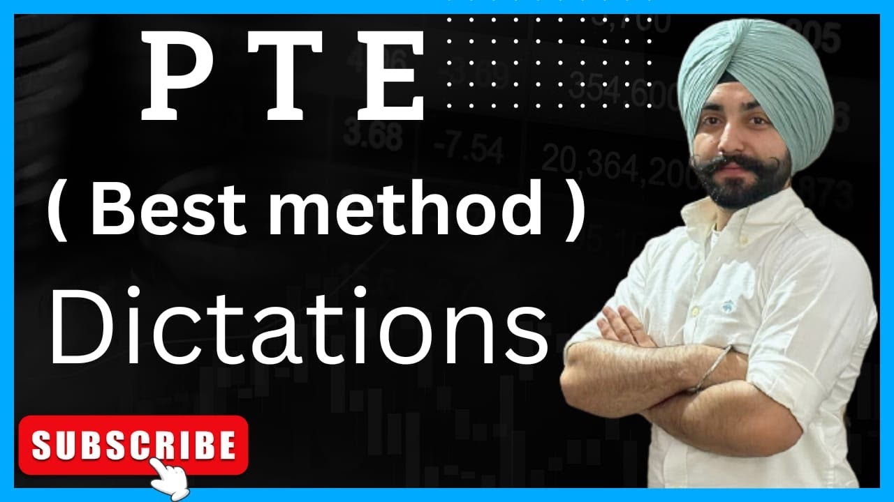 PTE dictations how to improve the best method ( Gurwinder sir ) - YouTube